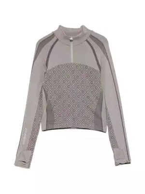 Casablanca Monogram-print Half-zip Top