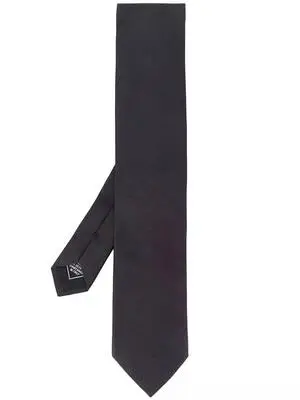 Brioni Pointed Tip Tie - Black