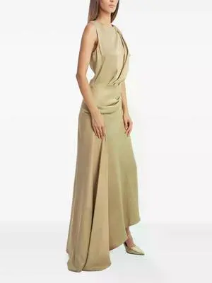 IRINA SCHROTTER Bridget Asymmetric Draped Dress