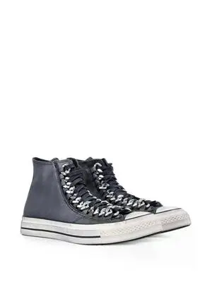 CONVERSE Chuck 70 Industrial Glam Chain-embellished High-top Sneakers