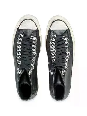 CONVERSE Chuck 70 Industrial Glam Chain-embellished High-top Sneakers