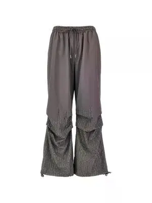 VENUJA Crystal Embellished Track Pants