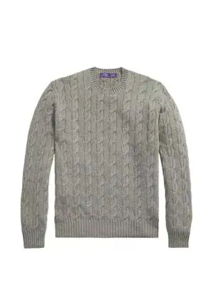 Ralph Lauren Purple Label Cable-knit Sweater - Grey