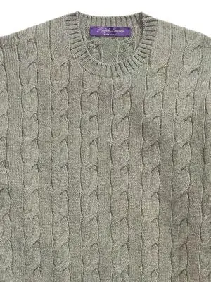 Ralph Lauren Purple Label Cashmere Cable Knit Crew Neck Jumper