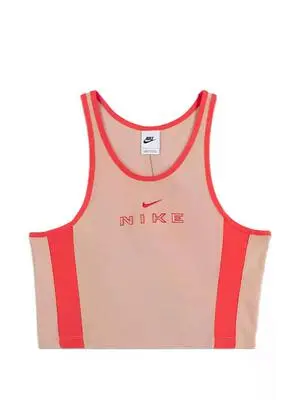 Nike Logo-embroidered Ribbed Tank Top