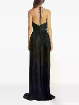 IRINA SCHROTTER Vanessa Pleated Halterneck Gown