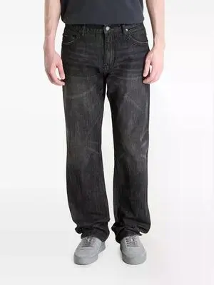 Guess Washed Distressed-effect Jeans - Grey