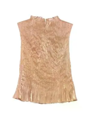Aje Chloe Crinkled Sleeveless Top