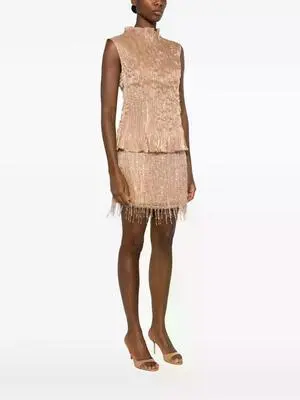 Aje Chloe Crinkled Sleeveless Top