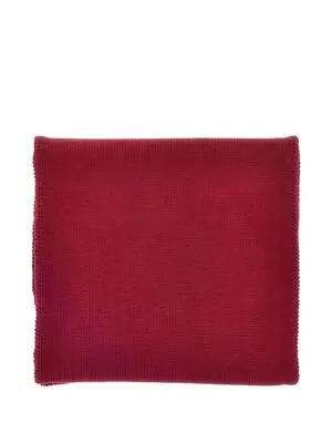 Emporio Armani Logo-embroidered Ribbed-knit Scarf