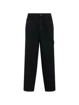 Stone Island 3100014 Loose-fit Chino Trousers With Snap Pockets