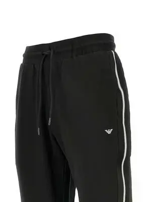 EA7 Logo-print Side-stripe Track Pants