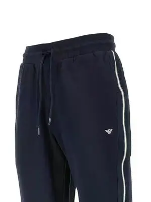 EA7 Logo-patch Side-stripe Track Pants