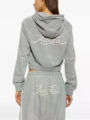 Adidas Logo Embroidered Zip-up Hoodie