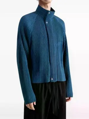 Issey Miyake Pleated Raglan-sleeve Jacket