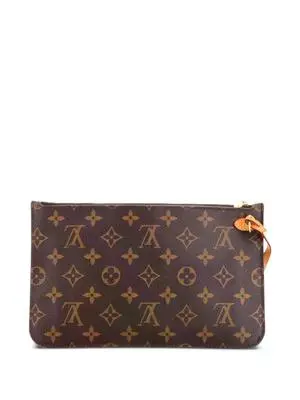 LOUIS VUITTON Monogram Canvas Pouch - Brown