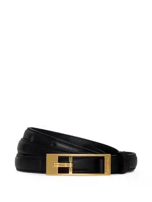 ANINE BING Double Elly Smooth Leather Belt