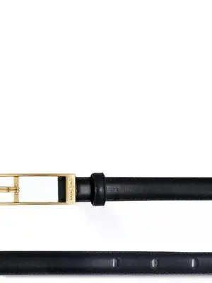 ANINE BING Double Elly Smooth Leather Belt