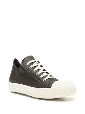 Rick Owens Low-top Leather Sneakers - Brown