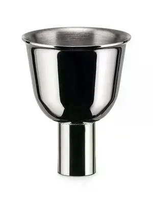 ALESSI Polished Hip Flask - Silver