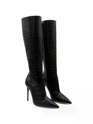 Paris Texas Croc-effect Heeled Boots