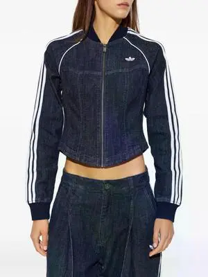 Adidas Superstar Corset Side-stripe Denim Jacket