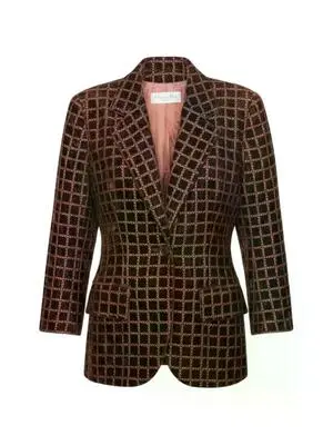 Dior 1992-1993 Check-pattern Blazer