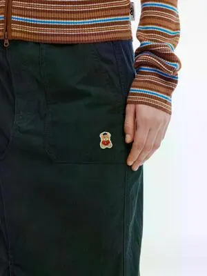 CHOCOOLATE Patch Detail Midi Skirt