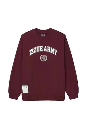 Izzue Logo-print Crew-neck Sweater - Red