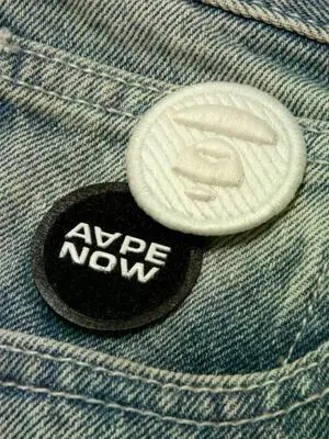 AAPE BY *A BATHING APE Logo-embroidered Straight-leg Jeans