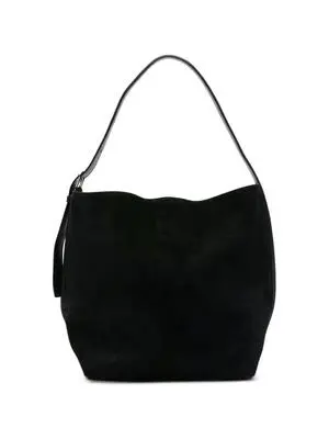 TOTEME Belted Suede Tote Bag - Black