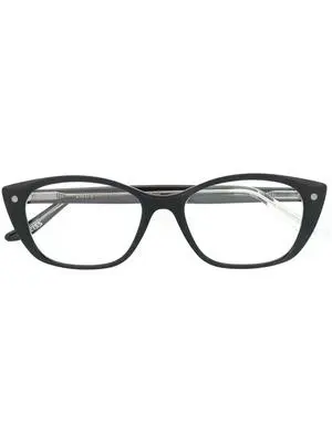 SNOB Bocca Cat-eye Optical Glasses - Black