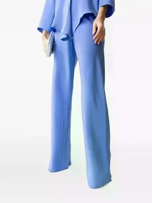 PETER COHEN Bias Wide-leg Silk Trousers