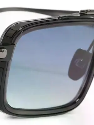 JOHN DALIA Dane Rectangle Sunglasses - Black