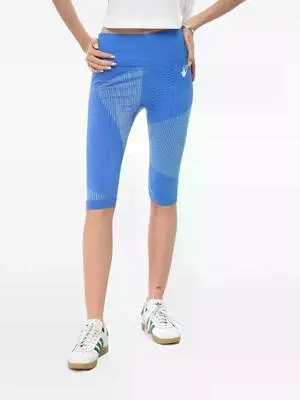 Off-White Logo-print Cycling Shorts - Blue