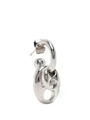 JUSTINE CLENQUET Akari Hoop Earrings - Silver