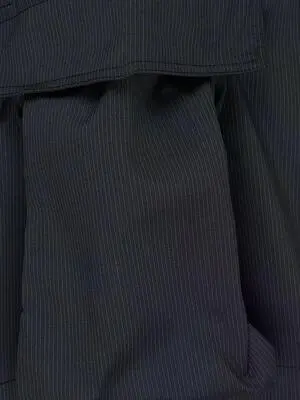 Comme Des Garçons Pinstripe-pattern Pleated Shorts