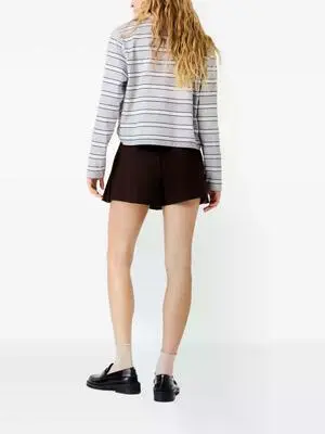 Maje Long-sleeve Striped Polo Shirt