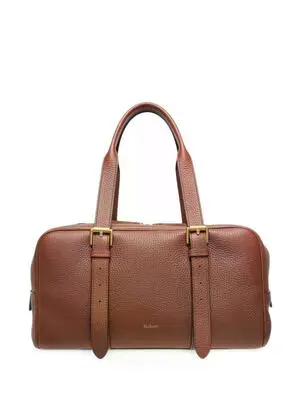 Mulberry Buckled Leather Shoulder Bag - Brown