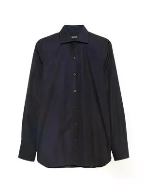 TOM FORD Spread-collar Button-up Shirt - Blue