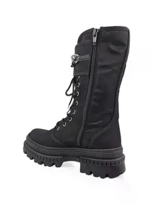 MADISON MAISON Chain-detail Buckled Combat Boots
