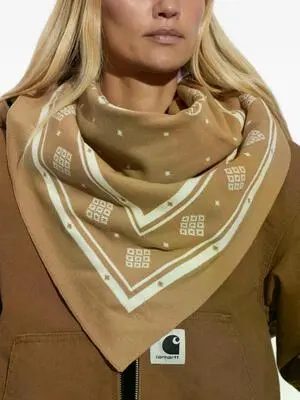 Carhartt Work In Progress Logo-print Bandana Scarf