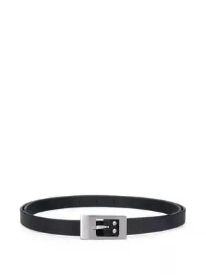 Rick Owens Mini Stooges Buckle-fastening Leather Belt - Black