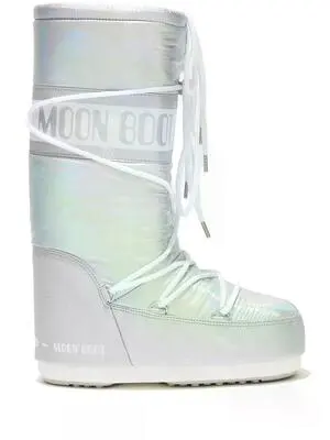 Moon Boot Silver Tone Boots For Women