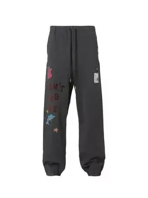 Mihara Yasuhiro Doodle Printed Sweat Pants - Grey