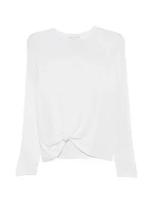 ALYSI Knot Detail Long Sleeve T-shirt