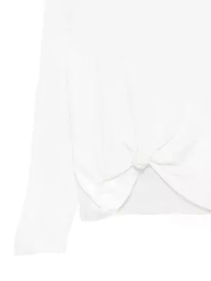 ALYSI Knot Detail Long Sleeve T-shirt