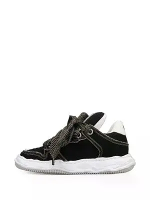 Mihara Yasuhiro Wayne Puffer Og Sole Patterned Lace Canvas Low-top Sneakers