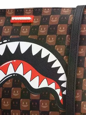 SPRAYGROUND Sharks In Paris Bubble Check Clutch Bag
