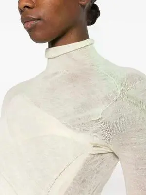 Issey Miyake Hug Ruched Long-sleeve Top